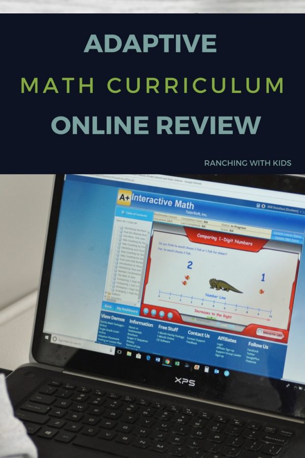 Adaptive Math Curriculum Online Review - Ranching with Kids