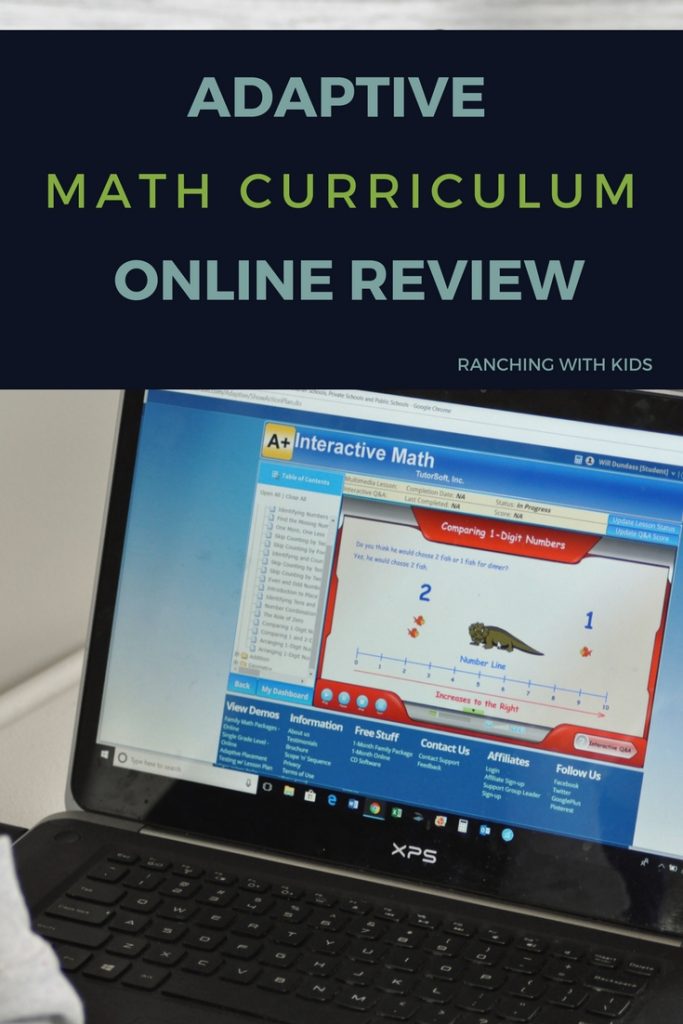 Adaptive Math Curriculum Online Review - Ranching with Kids