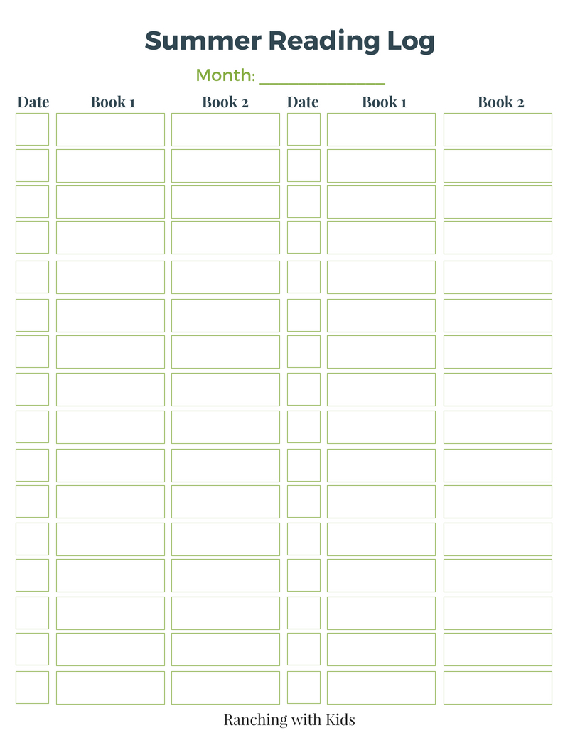 A Fun Summer Reading Challenge - Ranching with Kids