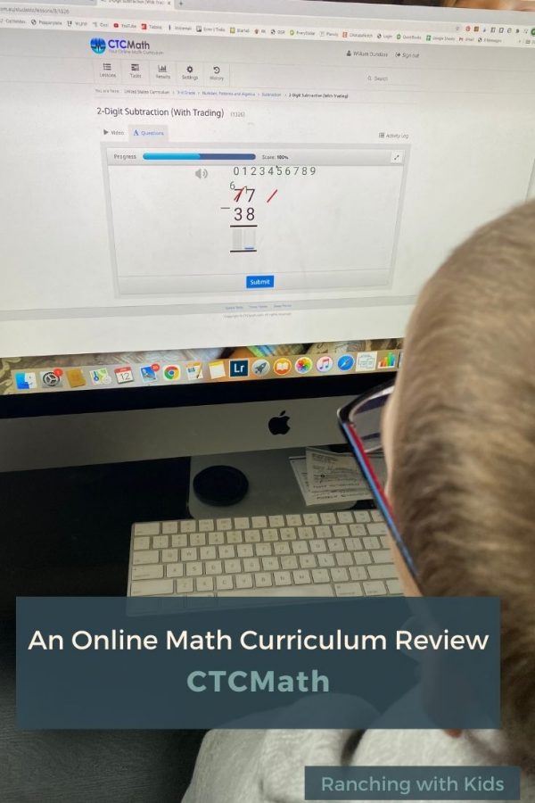 An Online Math Curriculum Review - CTCMath - Ranching with Kids